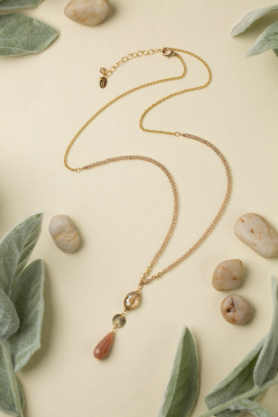 Solace 30-32" Crystal With Moonstone Statement Necklace – Anne Vaughan ...